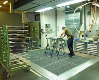 NESTRO Open Sanding Booth